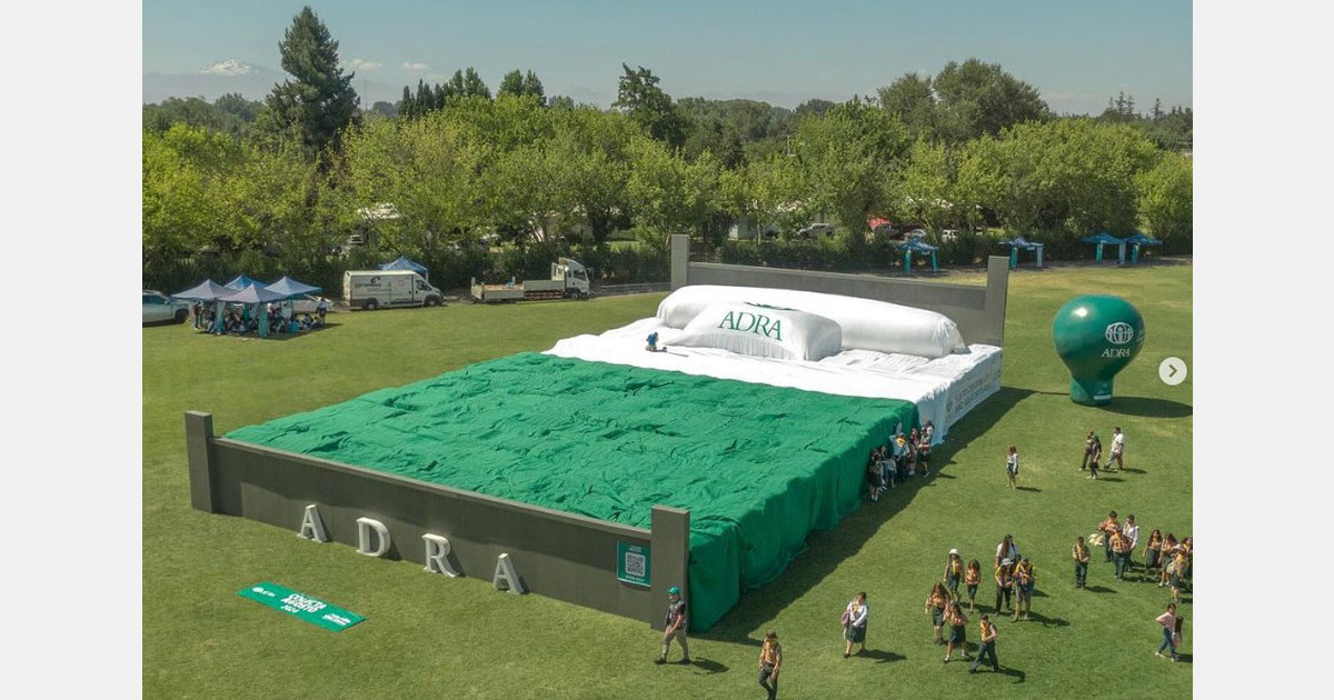 ADRA Chili vestigt wereldrecord met grootste bed