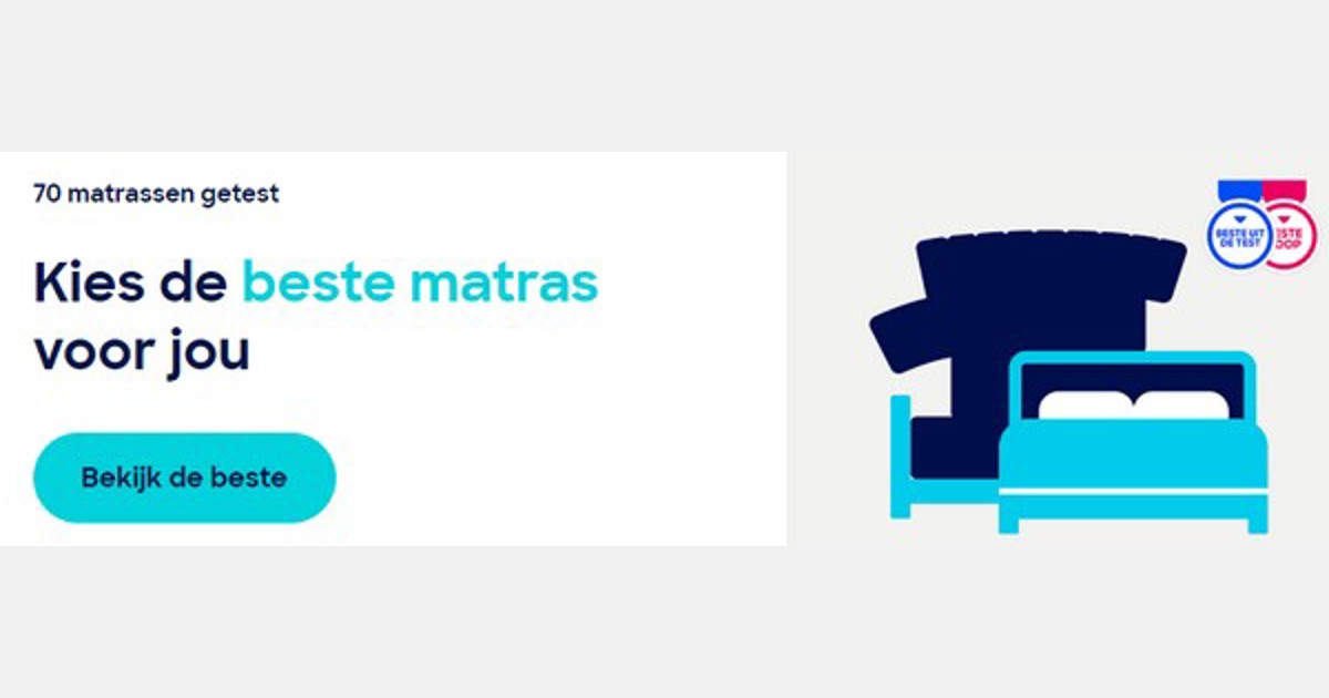 Consumentenbond test voor eerst 70 matrassen