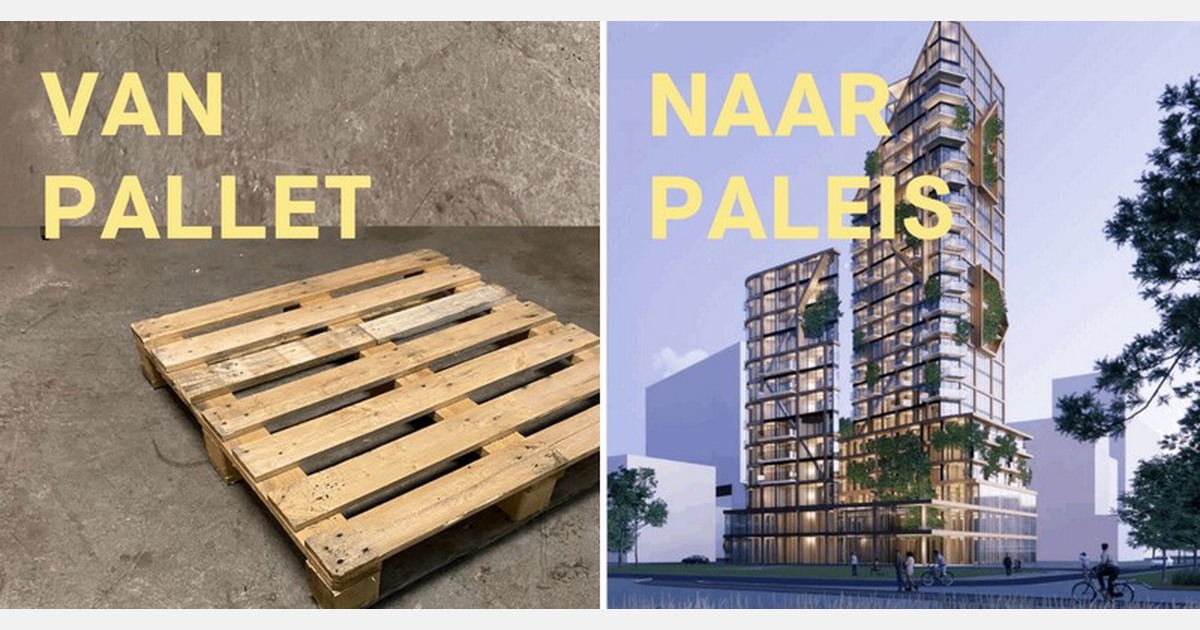 Woontoren van... afgedankte houten pallets
