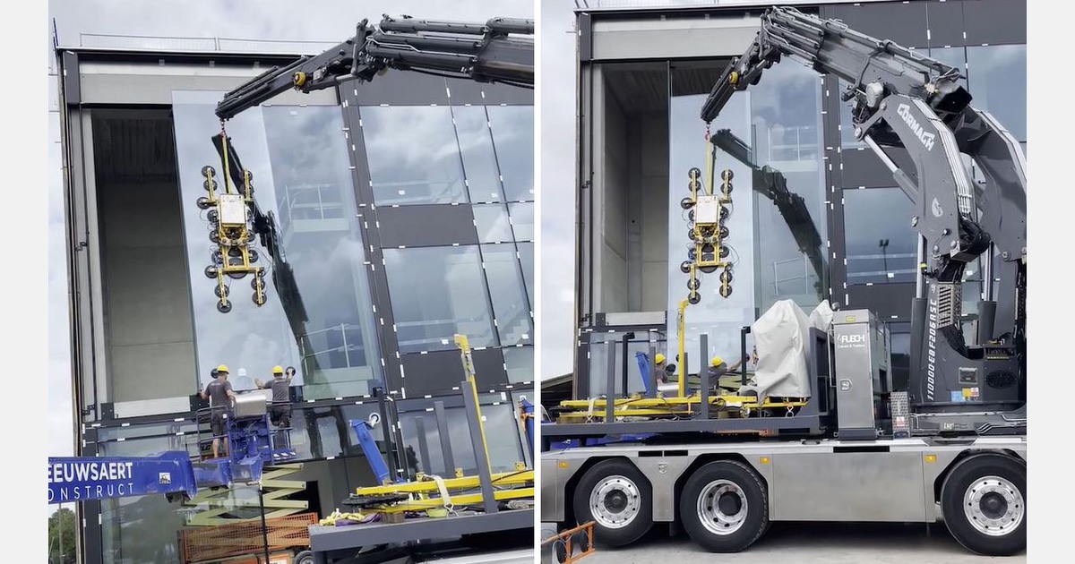 'Grootste raam van België bij Lamett geplaatst'