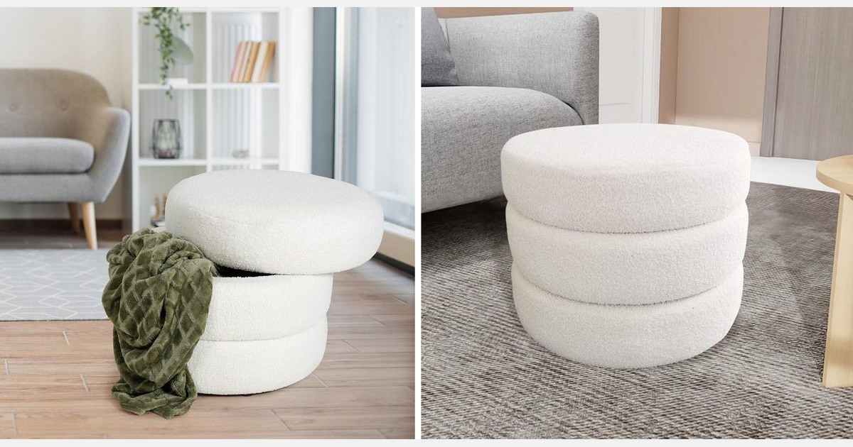 'Action gaat viral met witte teddy poef'