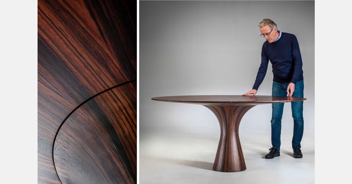 Alinea Design lanceert tafel van 'zeldzaam' hout