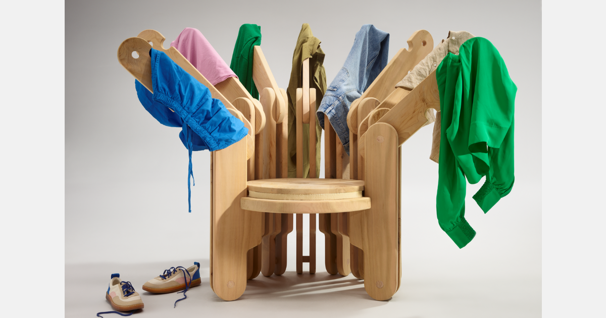 Schoonmaakpionier maakt statement op DDW met The Rewear Chair