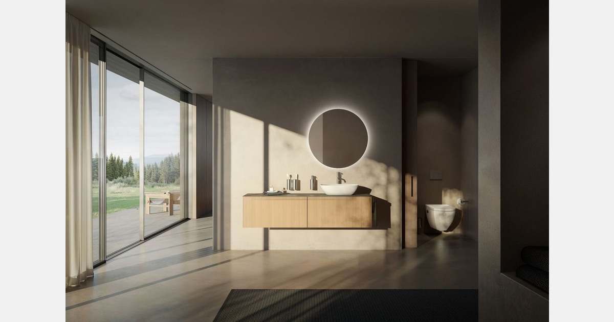 'Meubelcollectie ARUN verandert badkamer in serene natuurlijke oase'