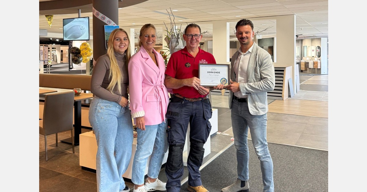 Mario’s 25-jarig jubileum bij Jan van Sundert